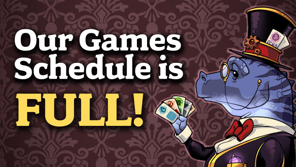 Our Game Schedule is Full! » PrairieCon