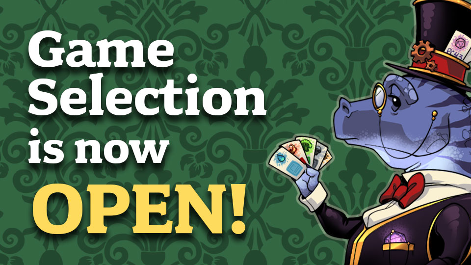 Game Selection is Now Open » PrairieCon
